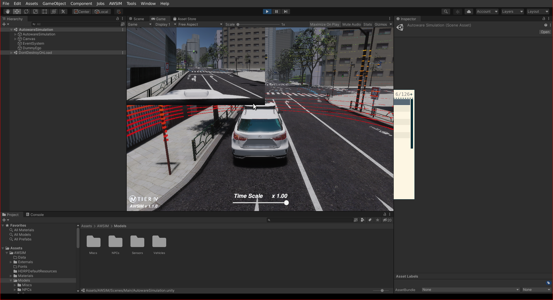 How to integrate your vehicle in AWSIM environment - Autoware Documentation